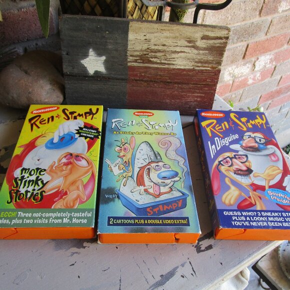 Ren & Stimpy | Media | Ren Stimpy Show Vintage 9s Vhs Tapes Lot Of 3 ...